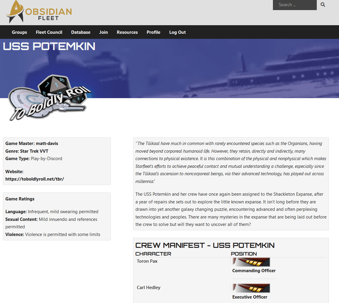 IFS3 – The Deep Dive – Obsidian Fleet